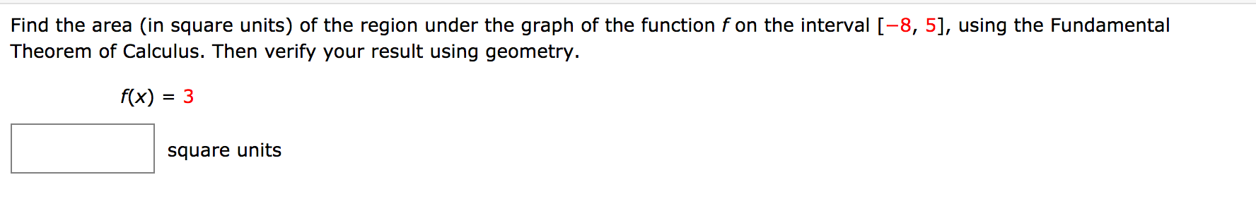 Solved Find the area (in square units) of the region under | Chegg.com
