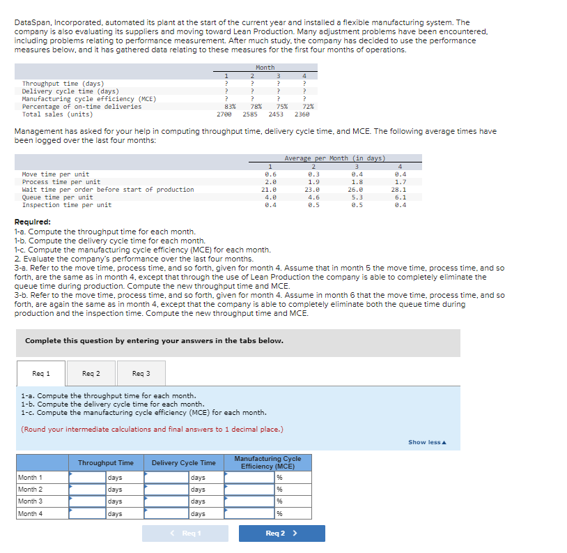 Solved 3-a. (Month 5) Refer to the move time, process time, | Chegg.com