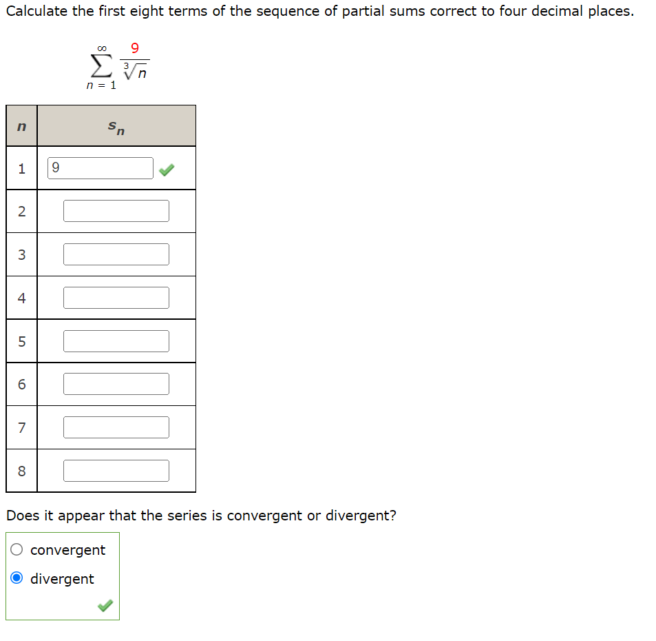 Solved Calculate the first eight terms of the sequence of | Chegg.com