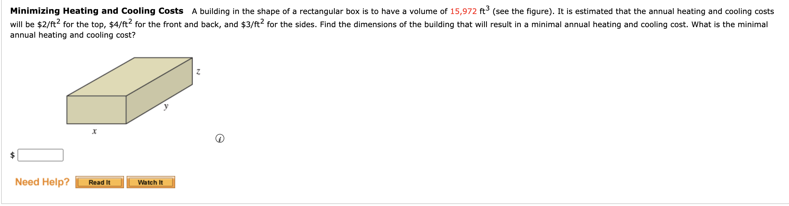 Solved Annual Heating And Cooling Cost Chegg