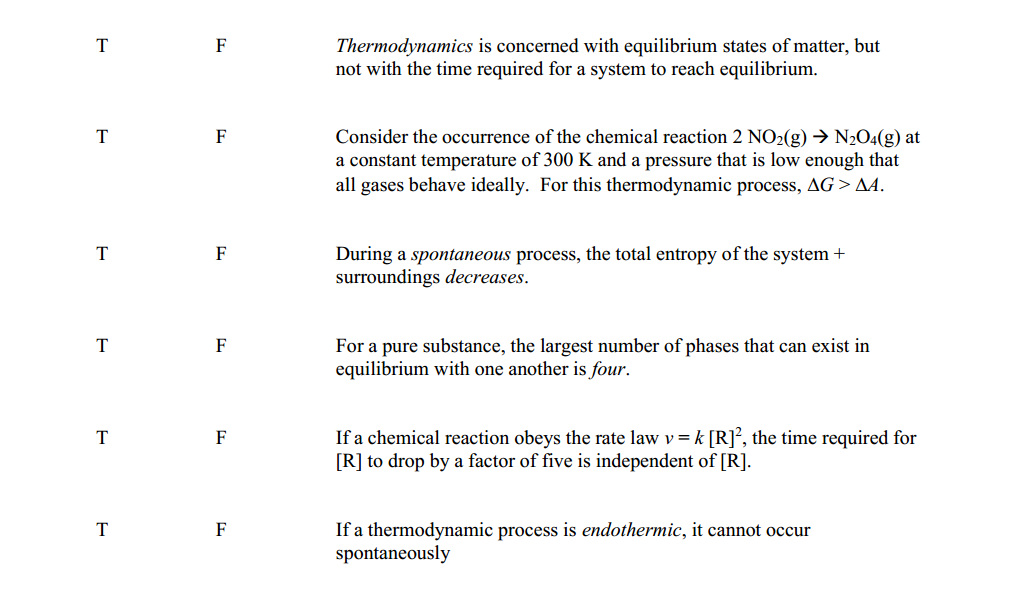 Solved Thermodynamics is concerned with equilibrium states | Chegg.com