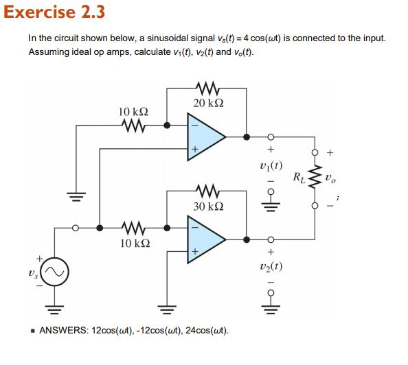 Solved Exercise 2.3: In the circuit shown below, a | Chegg.com