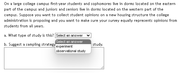 Solved On a large college campus first-year students and | Chegg.com