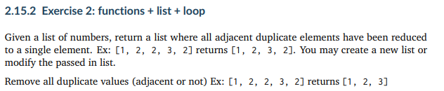 Solved 2.15.2 Exercise 2: functions + list + loop Given a | Chegg.com