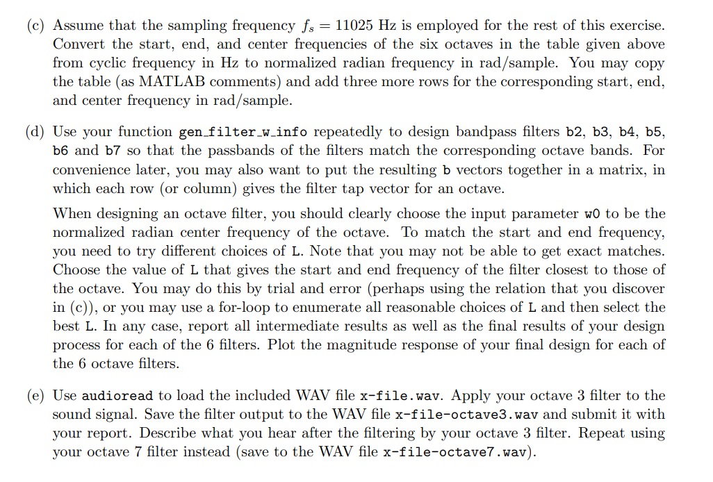 ***MATLAB CODE: ALL PARTS ARE RELATED AND THE CODE IS | Chegg.com