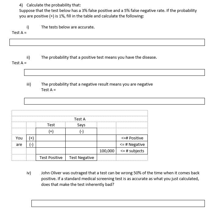Solved 4) Calculate the probability that: Suppose that the | Chegg.com