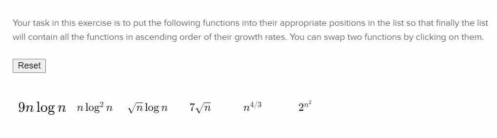 Solved Your Task In This Exercise Is To Put The Following