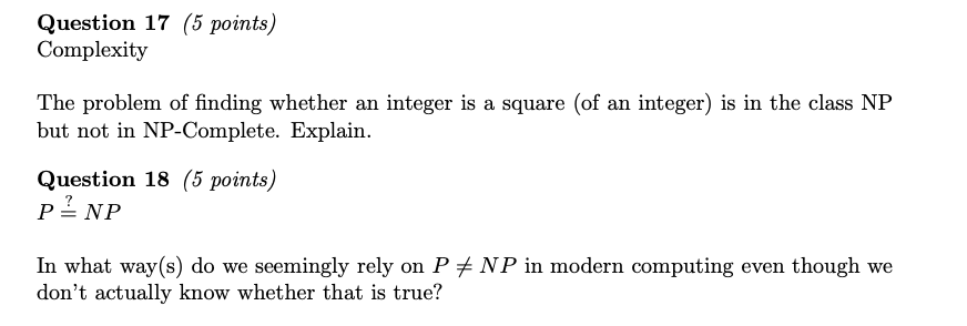 Solved Complexity The Problem Of Finding Whether An Integer 0240