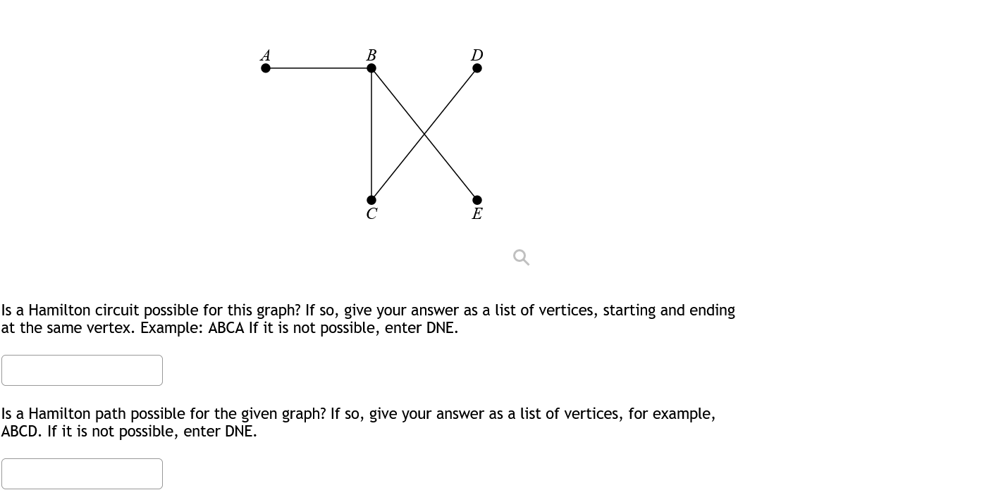 Solved Is a Hamilton circuit possible for this graph? If so, | Chegg.com