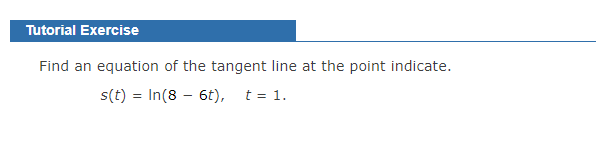 Solved Tutorial Exercise Find an equation of the tangent | Chegg.com