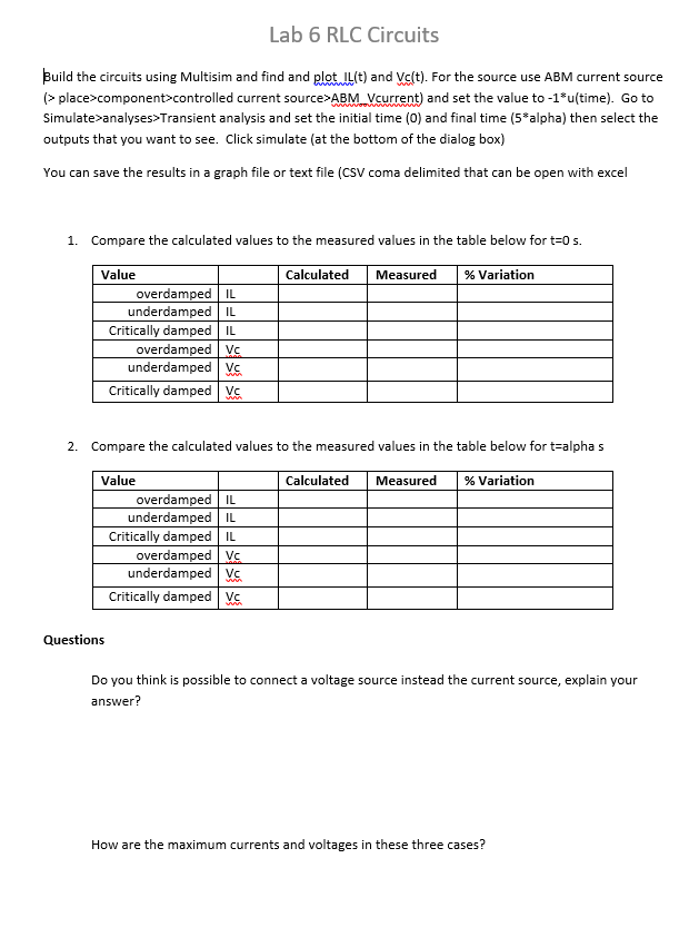 Solved Name: In this lab you will analyze resistors, | Chegg.com