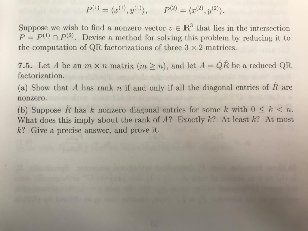 Solved Suppose we wish to find a nonzero vector v E R3 that | Chegg.com