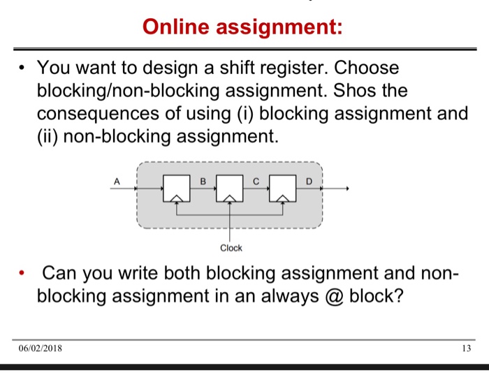 Solved Online assignment: You want to design a shift | Chegg.com