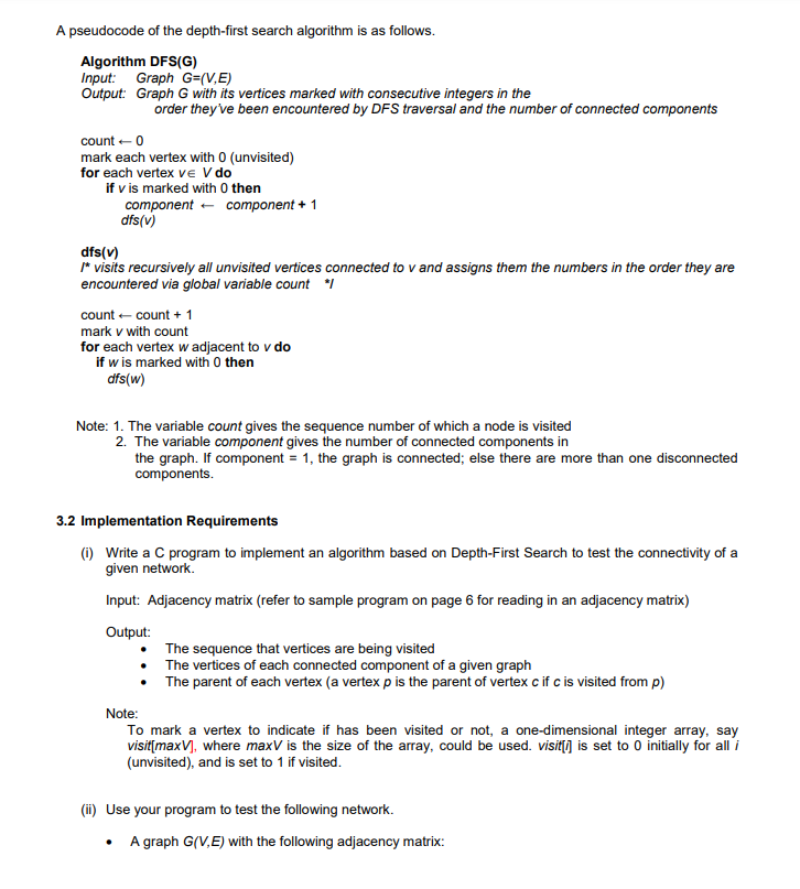 Solved Need help with writing a C program to implement an | Chegg.com