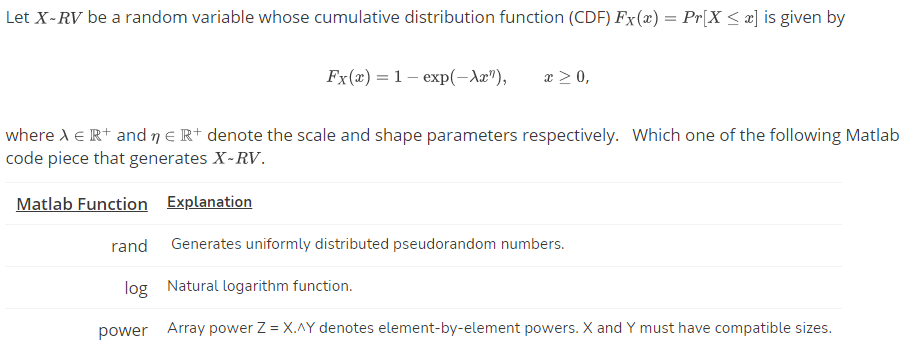 Solved Let X-RV be a random variable whose cumulative | Chegg.com