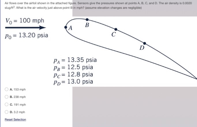 Solved Air flows over the airfoil shown in the attached | Chegg.com