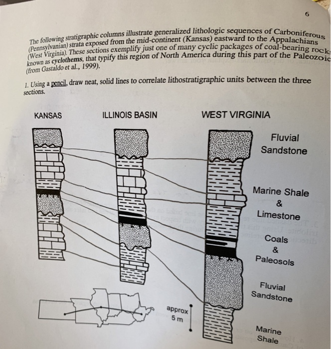 Solved 5. Pennsylvanian (Upper Carboniferous) strata in the | Chegg.com