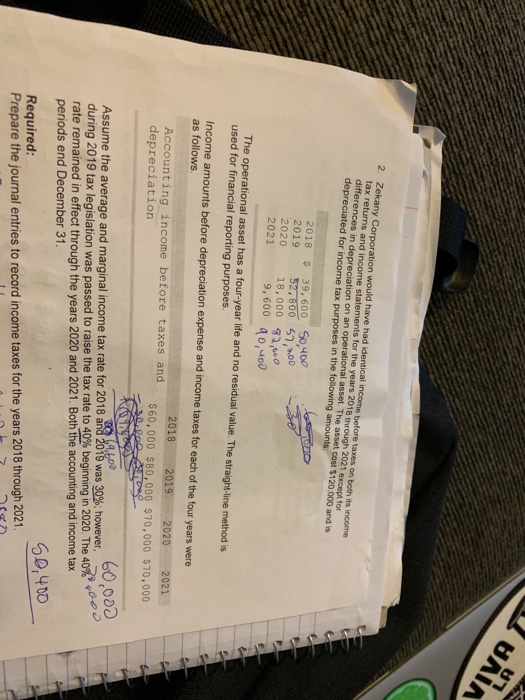 Solved 2. Zekany Corporation would have had identical income | Chegg.com