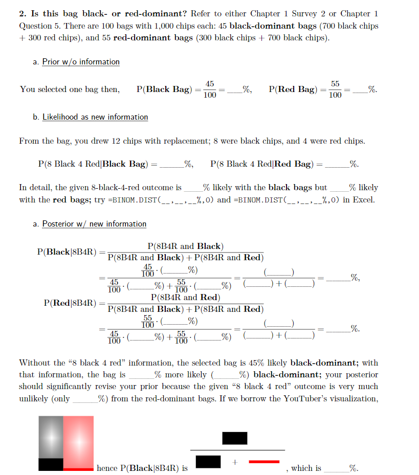 Solved 2. Is this bag black- or red-dominant? Refer to | Chegg.com