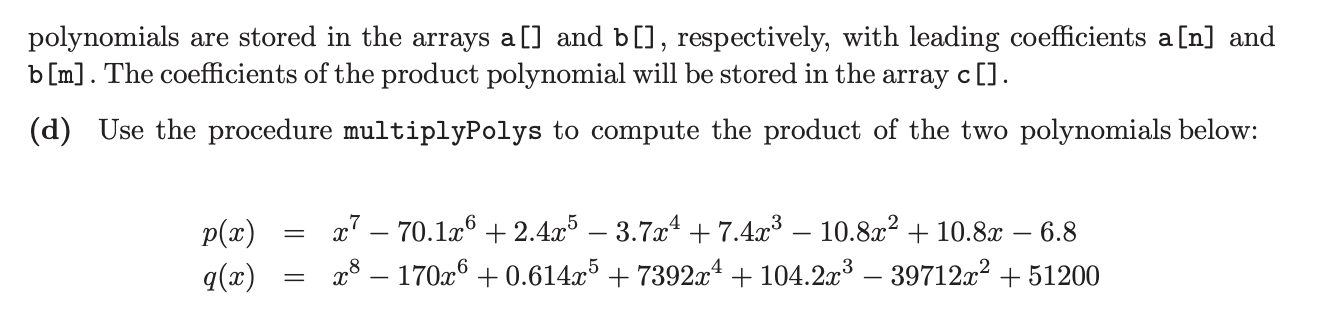 Solved 3. In this problem you are asked to implement fast | Chegg.com
