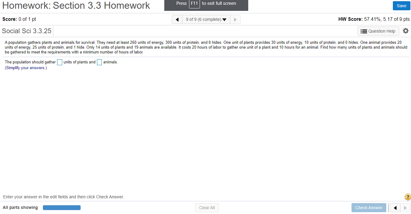 Solved Homework Section 3 3 Homework Save Score 0 Of 1 Pt