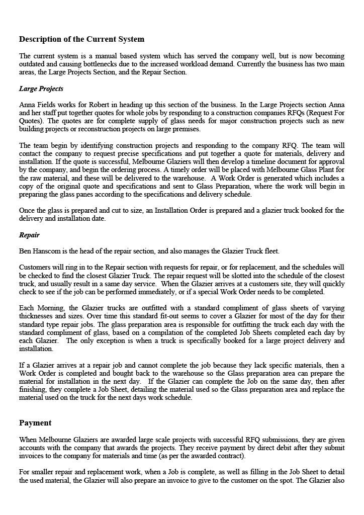 Solved H15030 Systems Analysis and Design Case Study Note: | Chegg.com