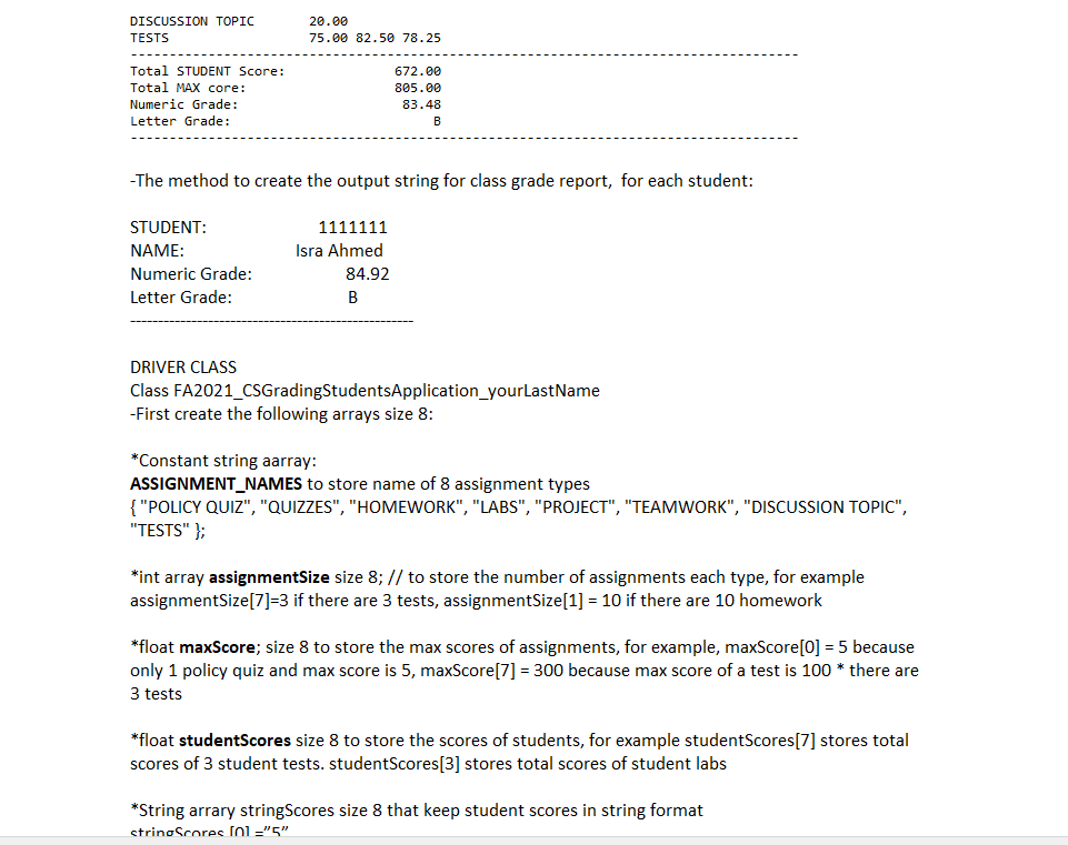 Solved PROJECT REQUIREMENT Use Java to provide the | Chegg.com