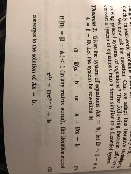 Solved 11 Consider The Following Systems Of Equations Ii