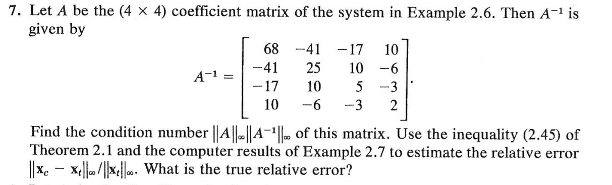 Solved Let A be the (4×4) coefficient matrix of the system | Chegg.com