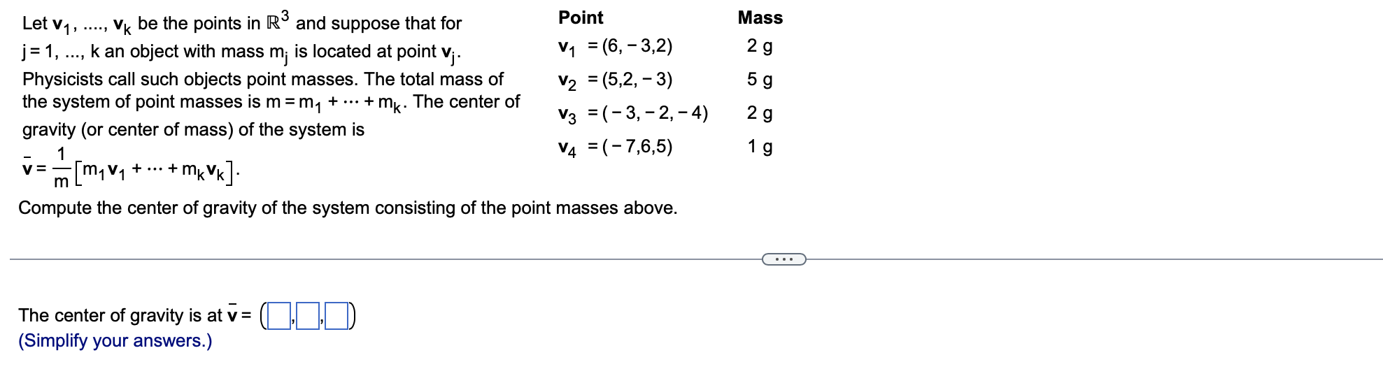 Solved Let v1,…,vk be the points in R3 and suppose that for | Chegg.com