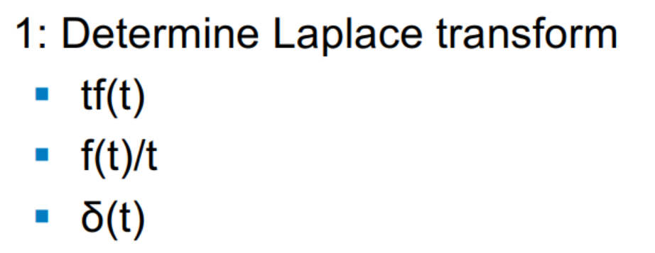 Solved Determine Laplace transform1.tf(t)2. ftt3.δ(t)Please | Chegg.com