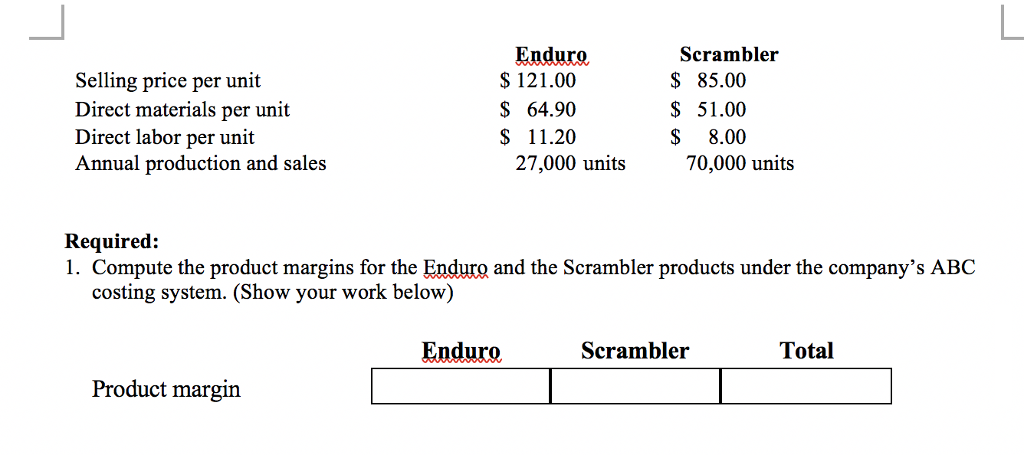 Solved Four Cylinder, Inc manufactures two types of | Chegg.com