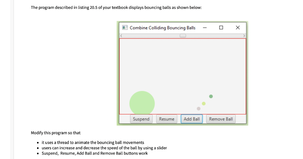 Solved The program described in listing 20.5 of your | Chegg.com