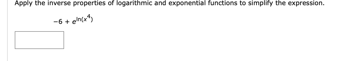 Solved Apply the inverse properties of logarithmic and | Chegg.com