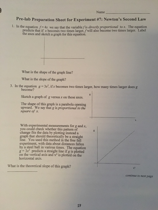 Solved Name Pre-lab Preparation Sheet for Experiment #7: | Chegg.com