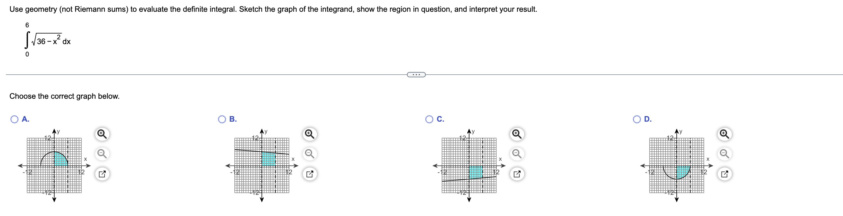 Solved Use geometry (not Riemann sums) to evaluate the | Chegg.com