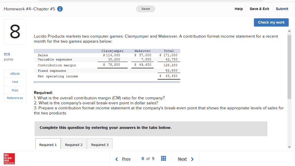 Solved Homework #4-Chapter #5 0 Help Save & Exlt Submit | Chegg.com