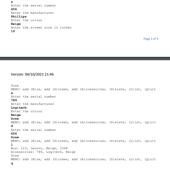 Solved Question 1 [40 marks] Write a program called | Chegg.com