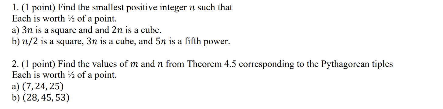 Solved Theorem 4.5: Let (a,b,c) be a primitive Pythagorean | Chegg.com