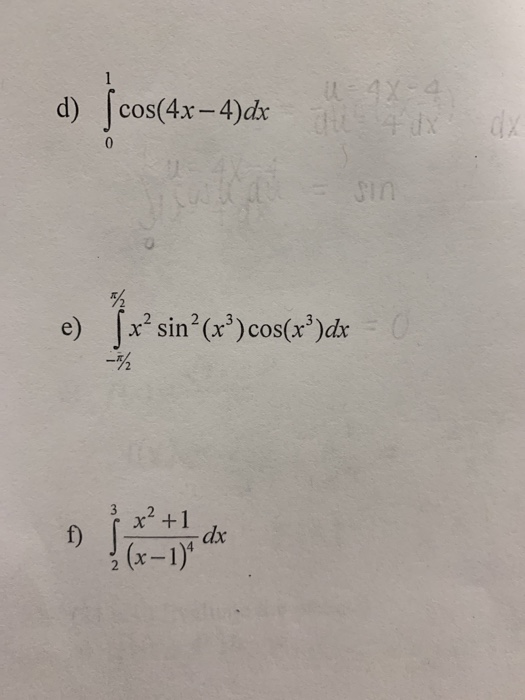 Solved evaluate the definite integral. calc 1 so we only | Chegg.com