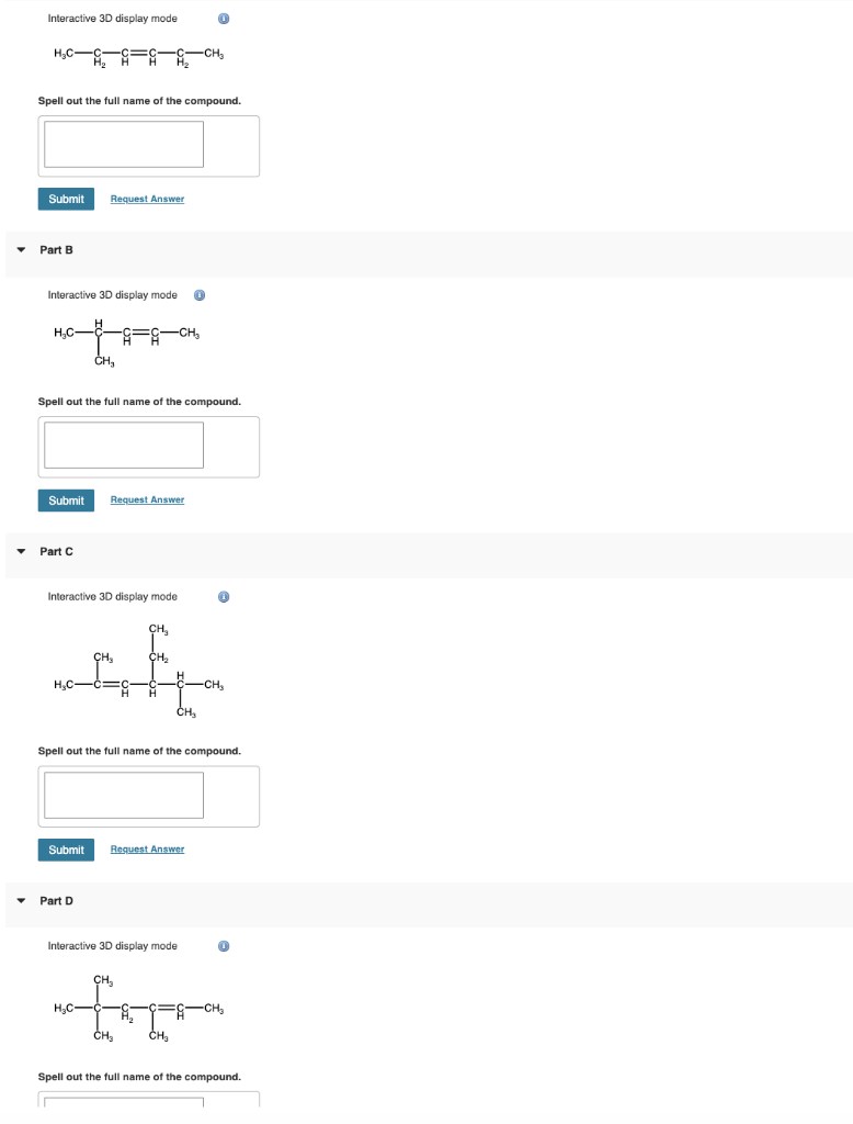 Solved Interactive 3D display mode Spell out the full name | Chegg.com