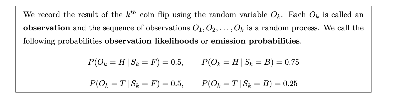 Solved We record the result of the kth coin flip using the | Chegg.com