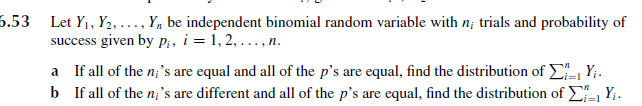 Solved Let Y1,Y2,…,Yn be independent binomial random | Chegg.com