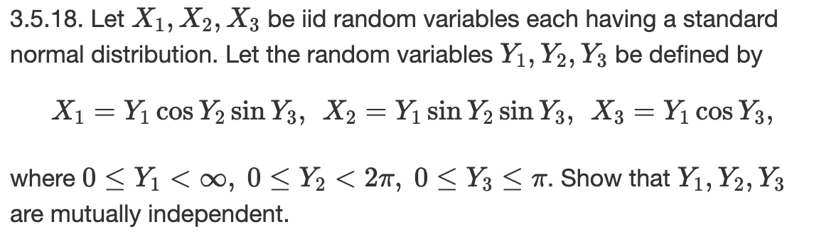 3.5.18. Let X1, X2, X3 be iid random variables each | Chegg.com