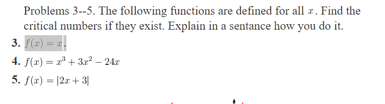 Solved Problems 3--5. The following functions are defined | Chegg.com