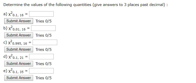 Solved Determine the values of the following quantities | Chegg.com