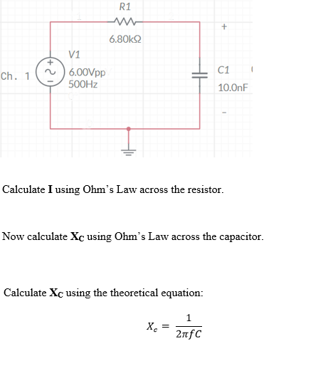 Solved Calculate I using Ohm 's Law across the resistor. Now | Chegg.com