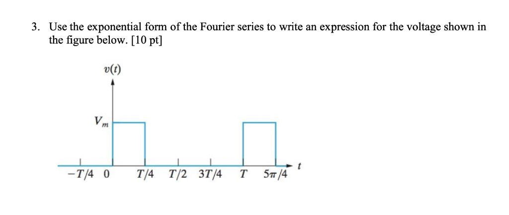 Solved 3. Use the exponential form of the Fourier series to | Chegg.com