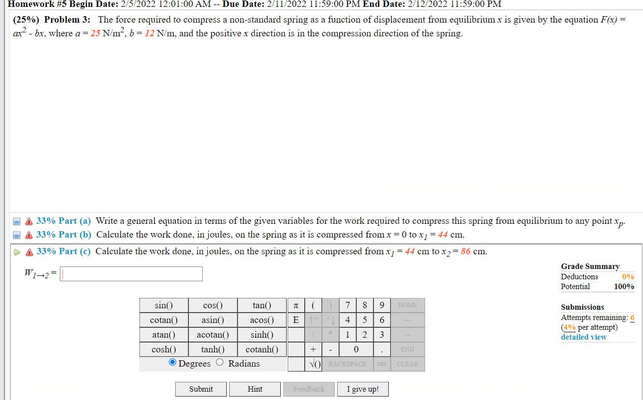 Solved Homework #5 Begin Date: 2/5/2022 12:01:00 AM -- Due | Chegg.com
