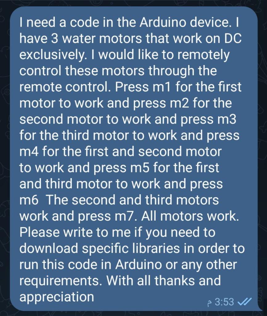 Solved I need a code in the Arduino device. I have 3 water | Chegg.com